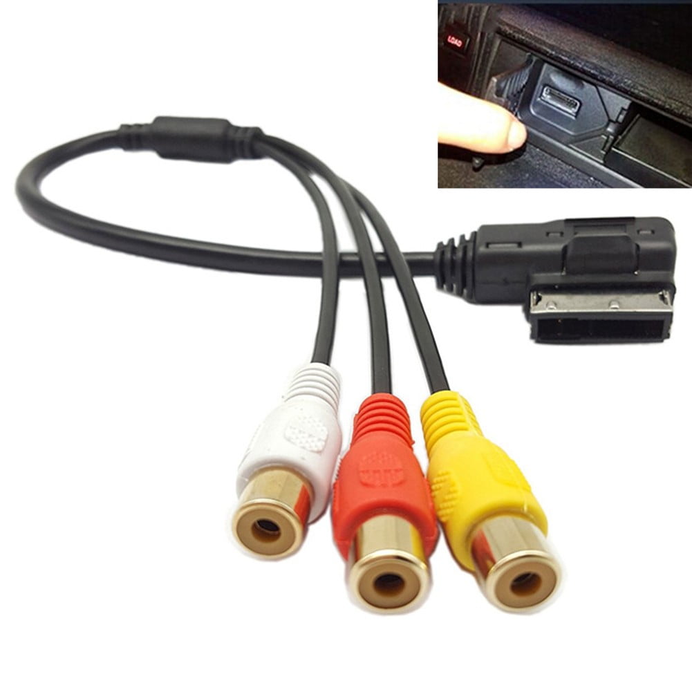 DAMIFU Easy to use For AMI AUX Cable Adapter for A3 3RCA DVD Video ...