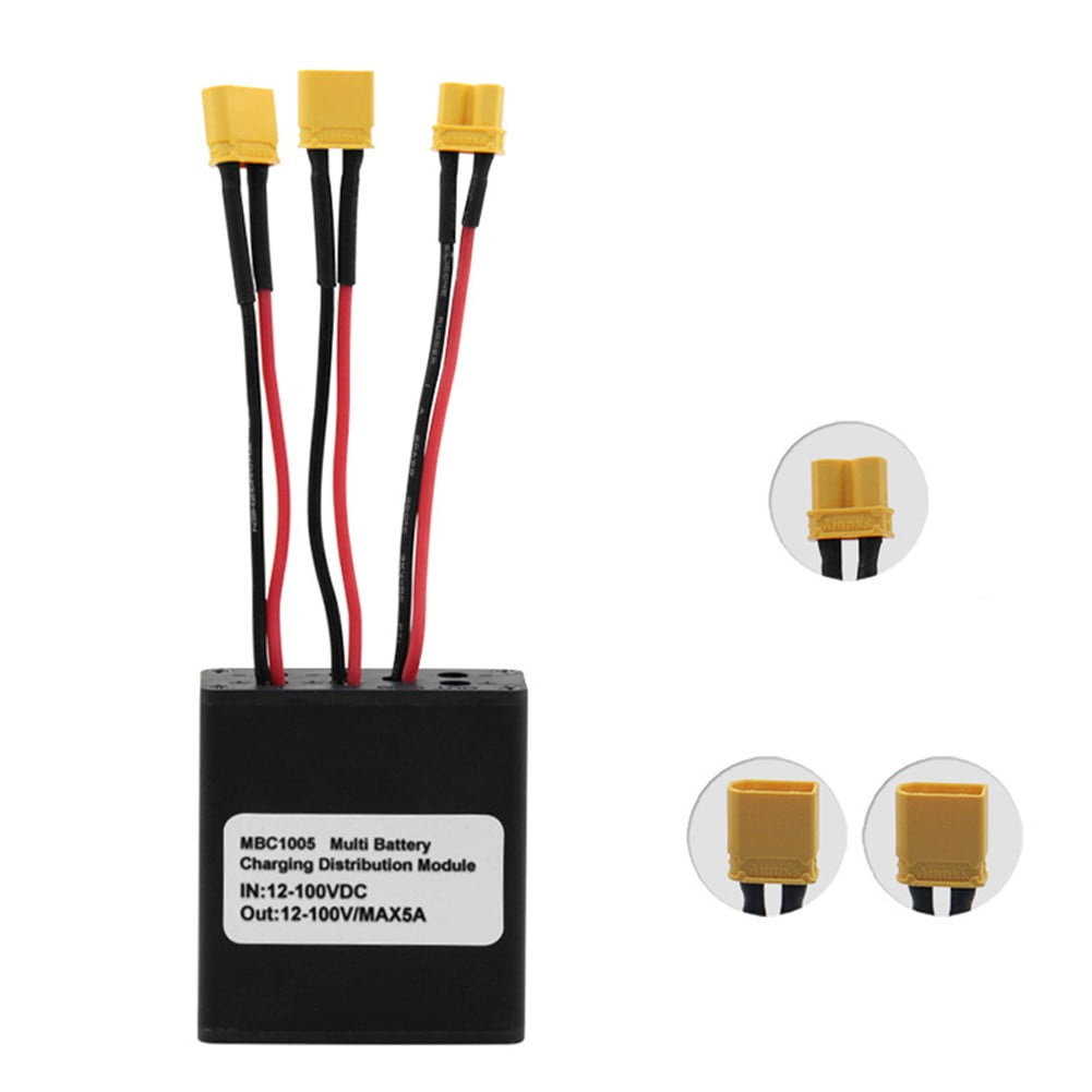 DAMIFU Electric Bike Dual Battery Adapter 12V-100V 5A Dual Battery ...