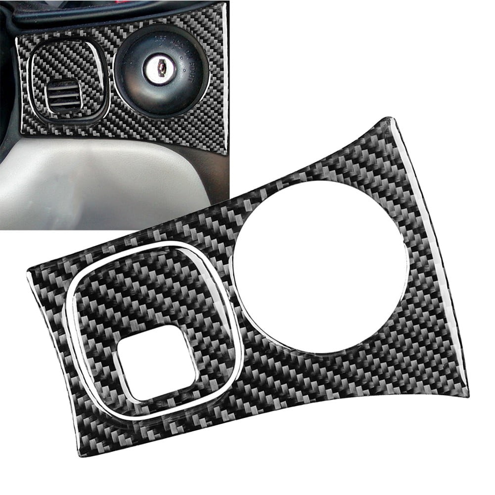 DAMIFU For Corvette C5 98-04 Carbon Fiber Key Starter Ignition Switch ...