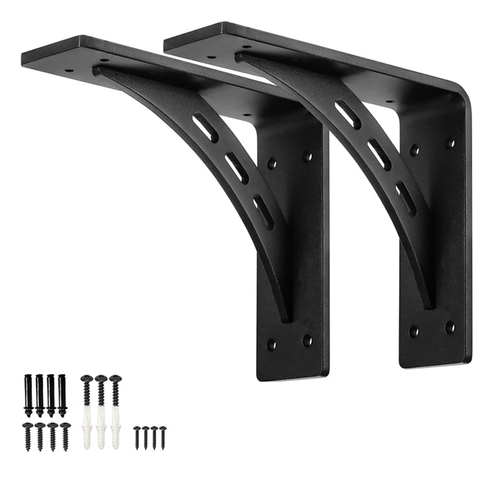 DAMIFU Heavy Duty Shelf Bracket Metal Countertop Support Rack Wall ...