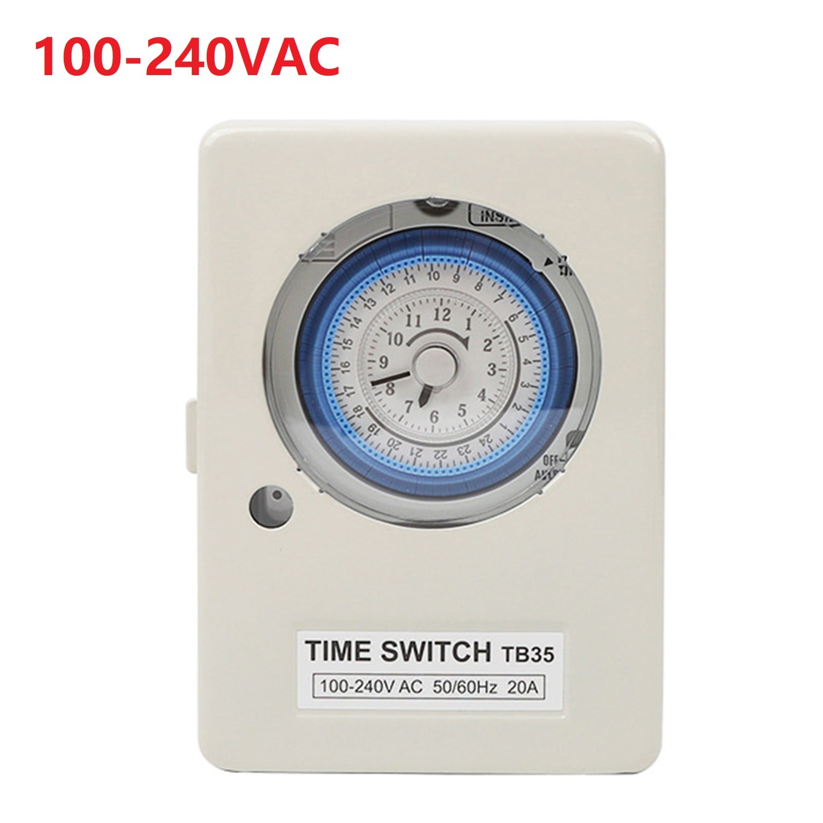 DAMIFU Long Lasting Iron Case Mechanical Timer TB35 Reliable 24 Hour ...