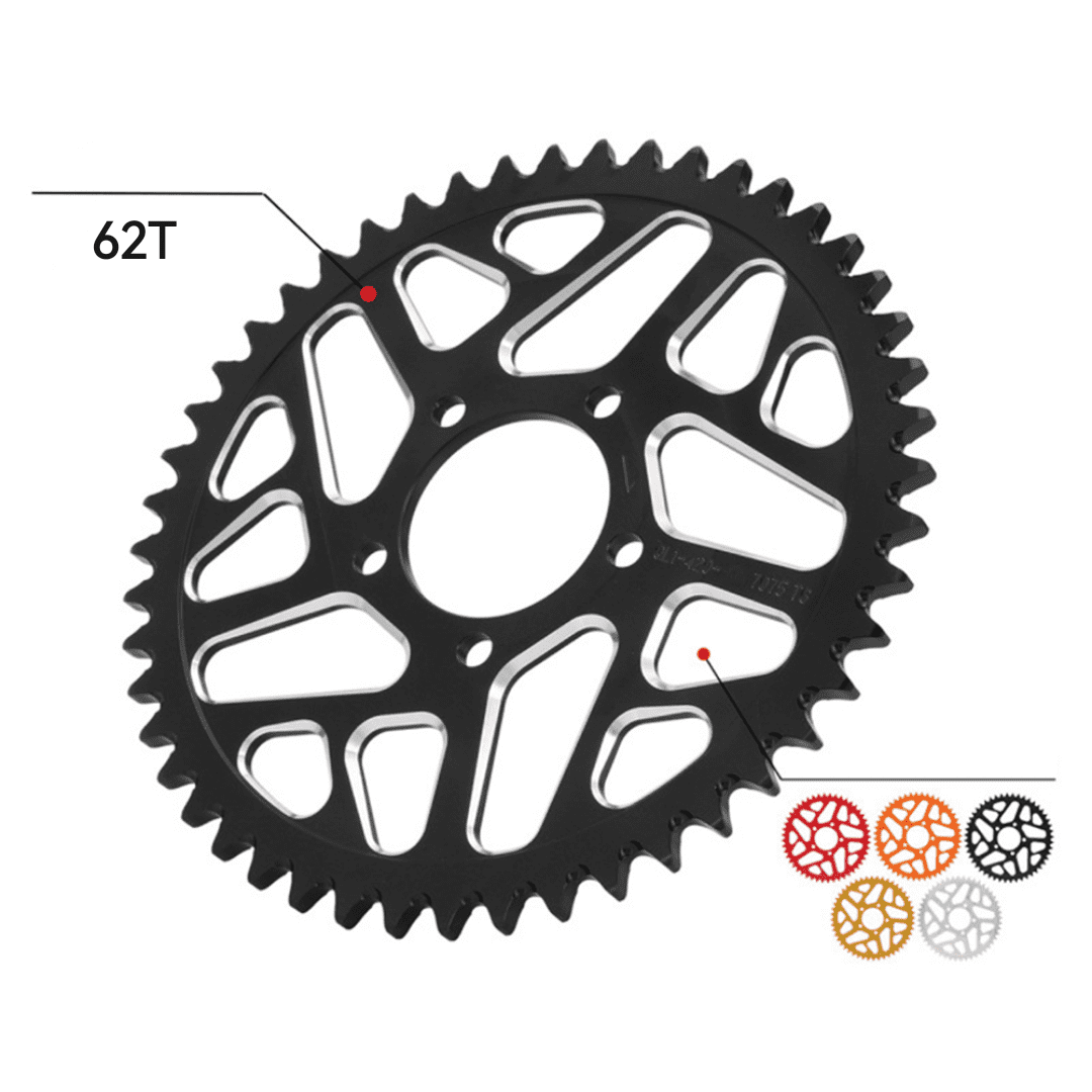 DAMIFU Motorcycle Chain Sprocket Dirt Bike Sprocket 62T for Surron for ...