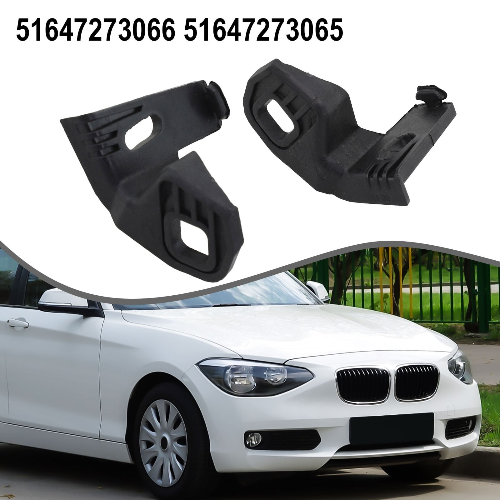 DAMIFU Pair Headlight Bracket For BMW F20 F21 F22 F87 M2 51647273066/ ...