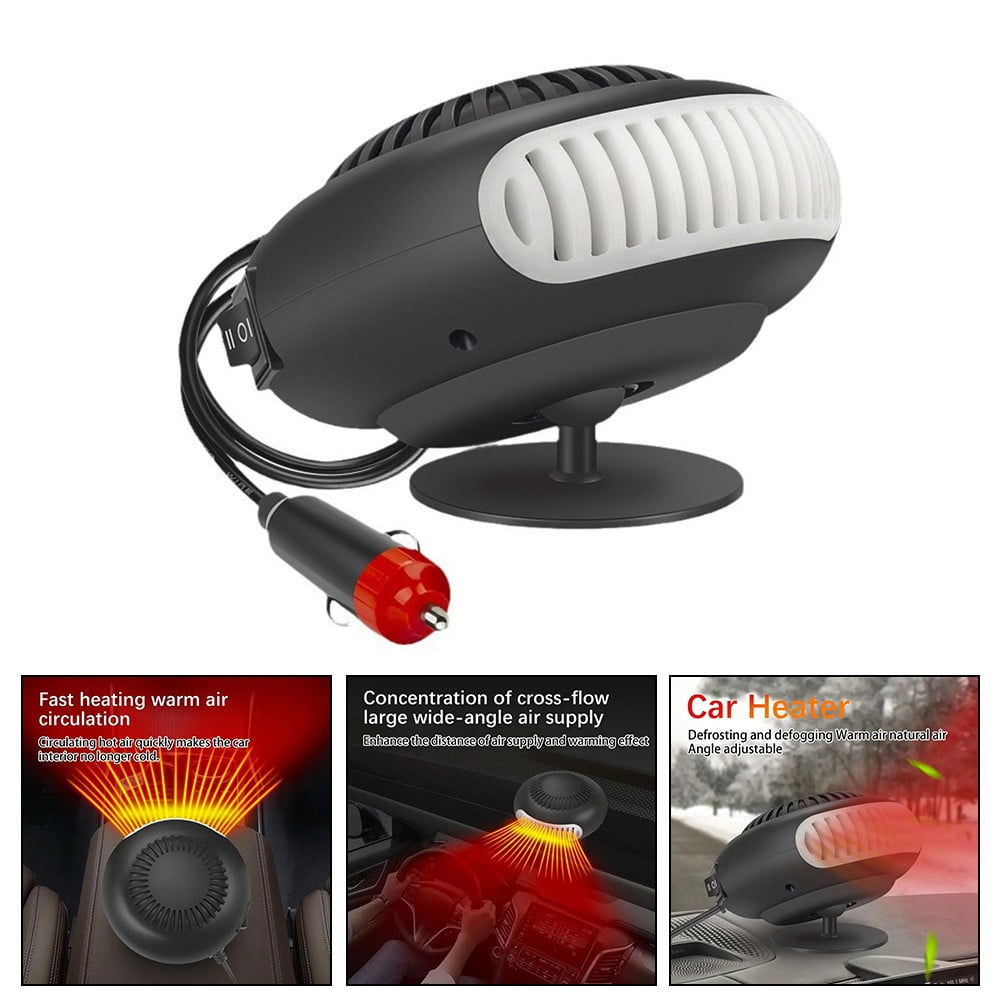 DAMIFU Portable Electric Car Heater 12V 120W Heating Fan Defogger ...