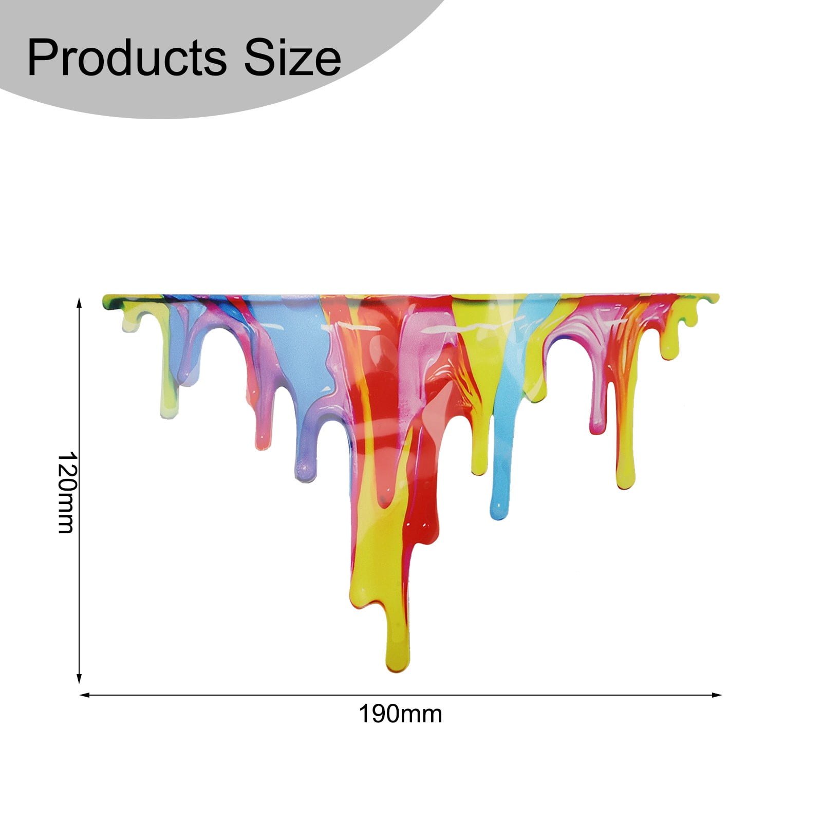 DAMIFU Rainbow Paint Graffiti Car Sticker Truck Engine Side Vinyl Decal ...