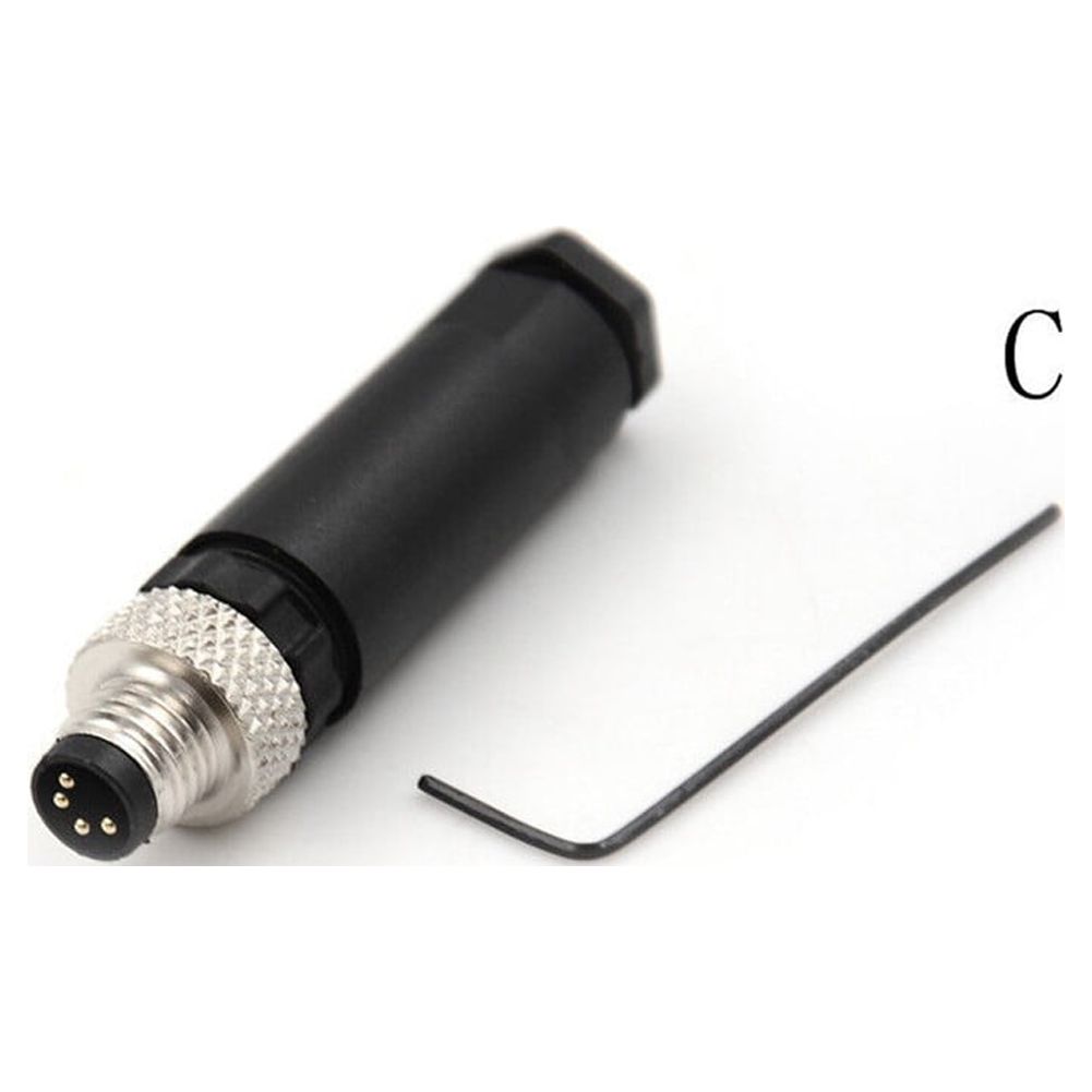 DAMIFU Sensor Connector M8 Male Female Screw Threaded Plug Coupling 3 4 ...