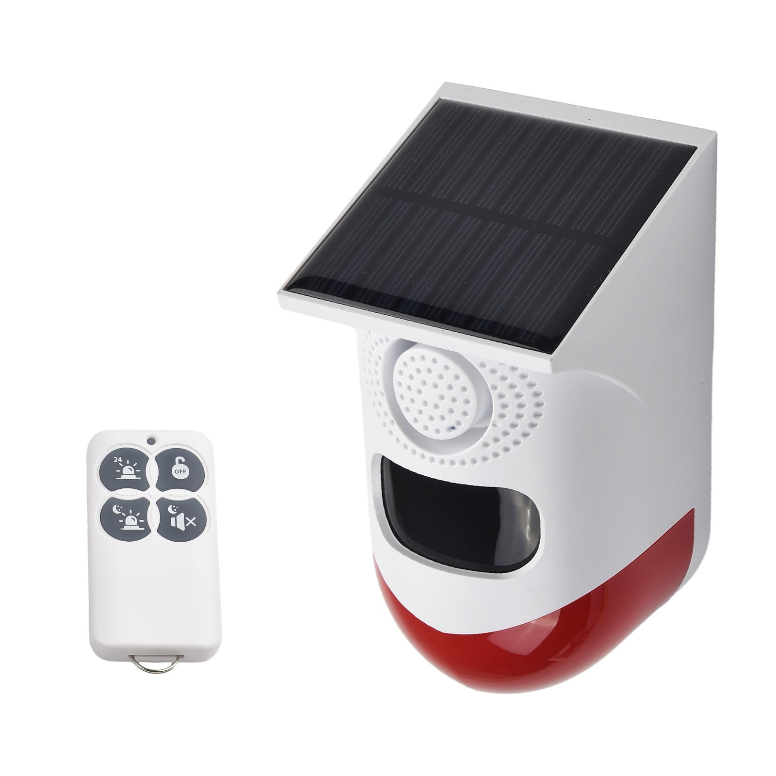 DAMIFU Solar Light Alarm Infrared Alarm Security Alarm Human Body ...