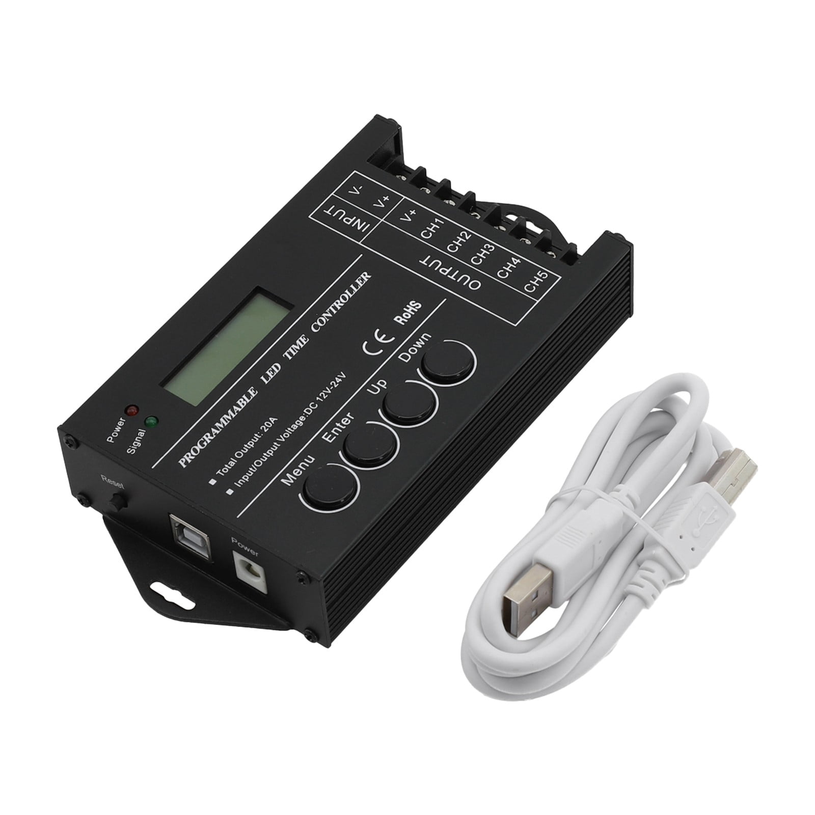 DAMIFU TC420 Time Programmable RGB LED Display Controller Timer 5 ...