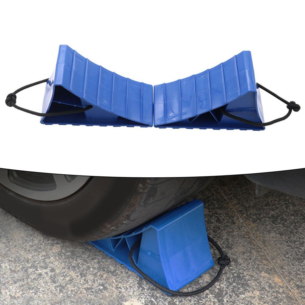 DAMIFU Trailer Wheel Chocks with Rope or Wheel Dock for RVs Trailer ...