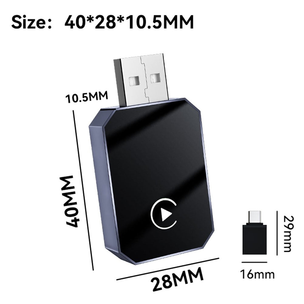 DAMIFU Wired To Wireless Box Car Interconnection Box 2-In-1 For Carplay ...