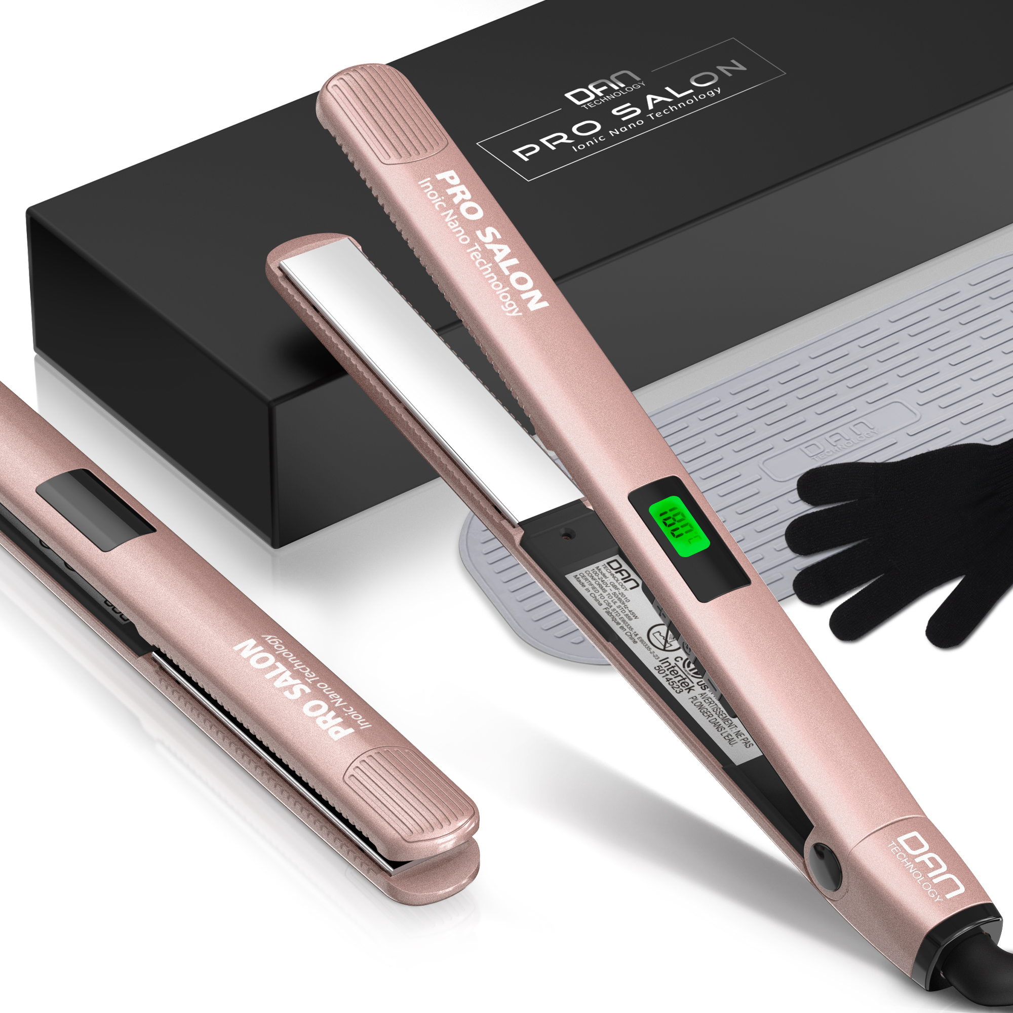 Formawell One Inch 24K Gold Pro Flat Iron Hair Straightener | Ultra ...