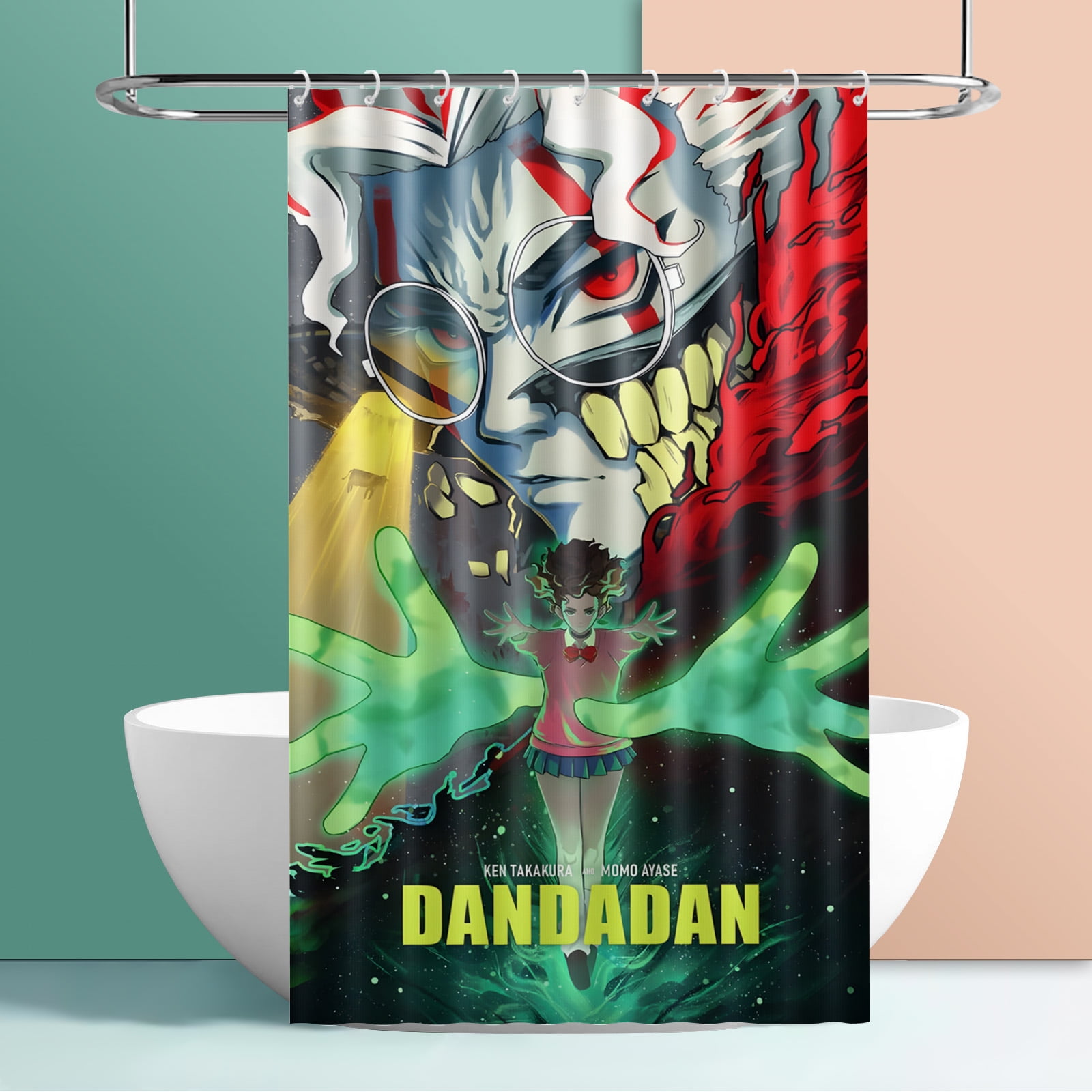 DAN DA DAN Takakura Ken Anime pattern Design polyester Fabric Shower ...