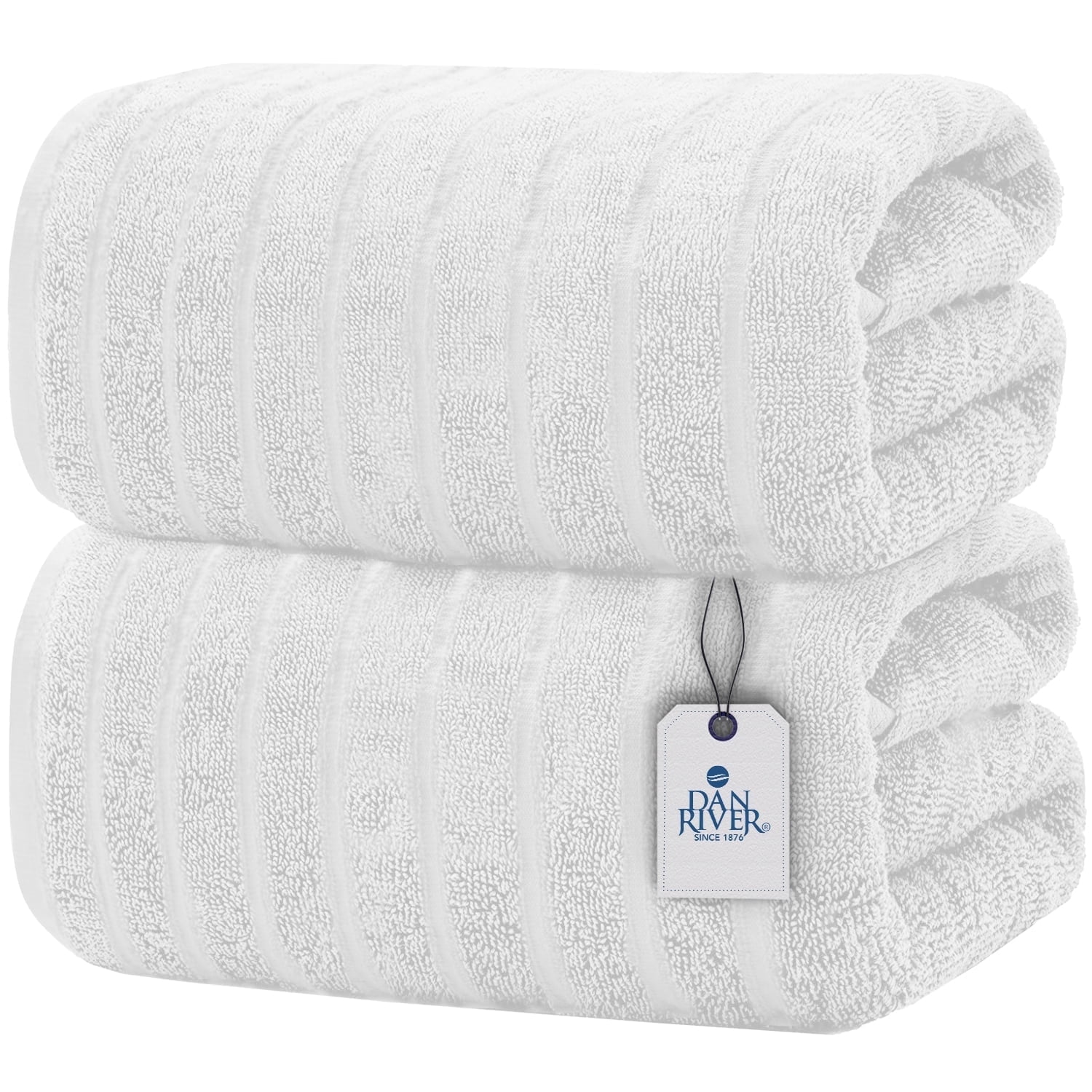 Free Shipping! DAN RIVER 2 Set Jumbo Bath Sheets – 550 GSM Cotton ...