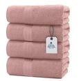 DAN RIVER 100% Cotton Bath Towels Set - Pack of 4, Soft, Machine ...