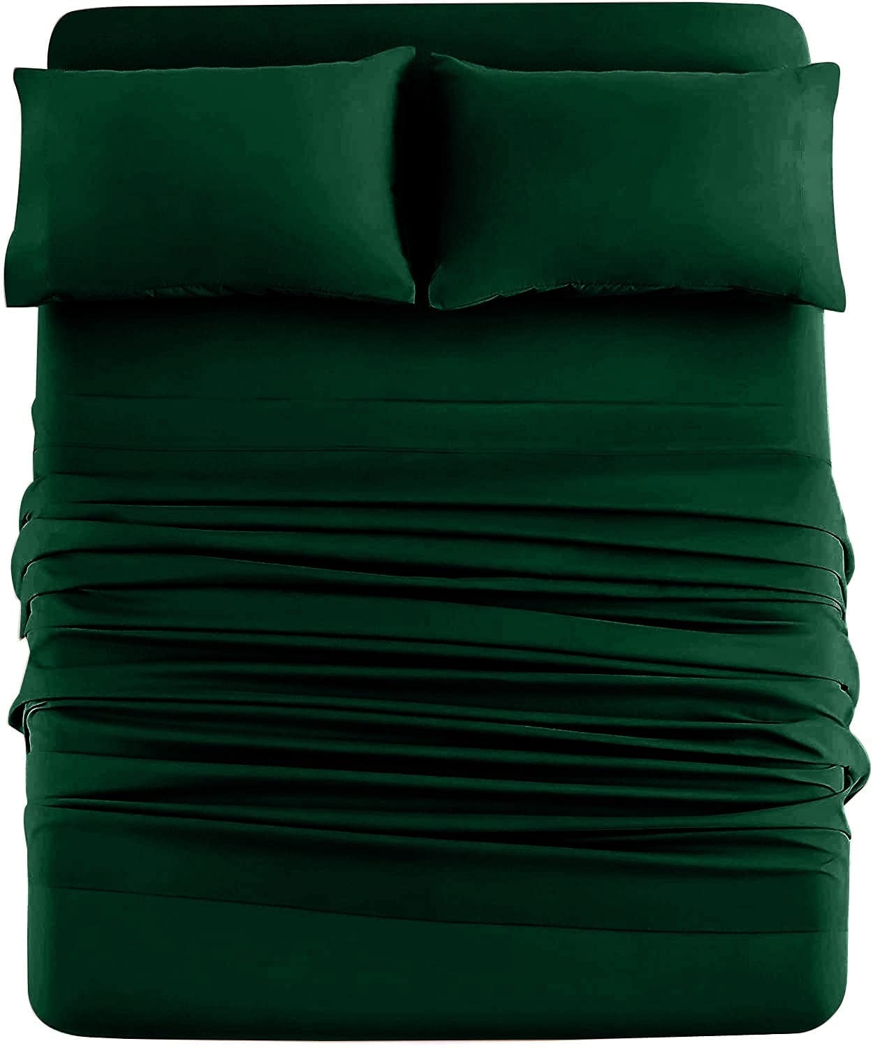 Dan River Bed Sheet Set Full 4 Piece Hunter Green Breathable Soft ...