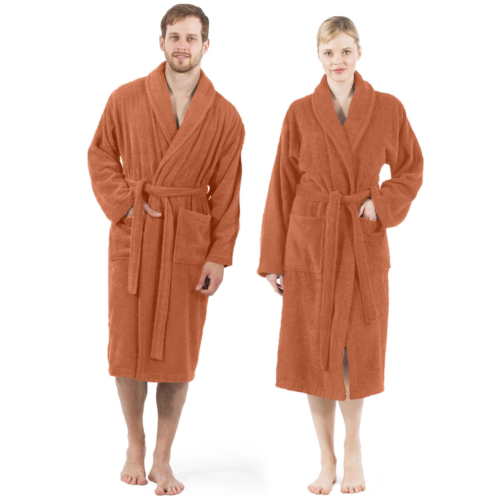 Dan River Standard Size 100% Cotton Terry Bathrobe Pack of 1 Shawl ...