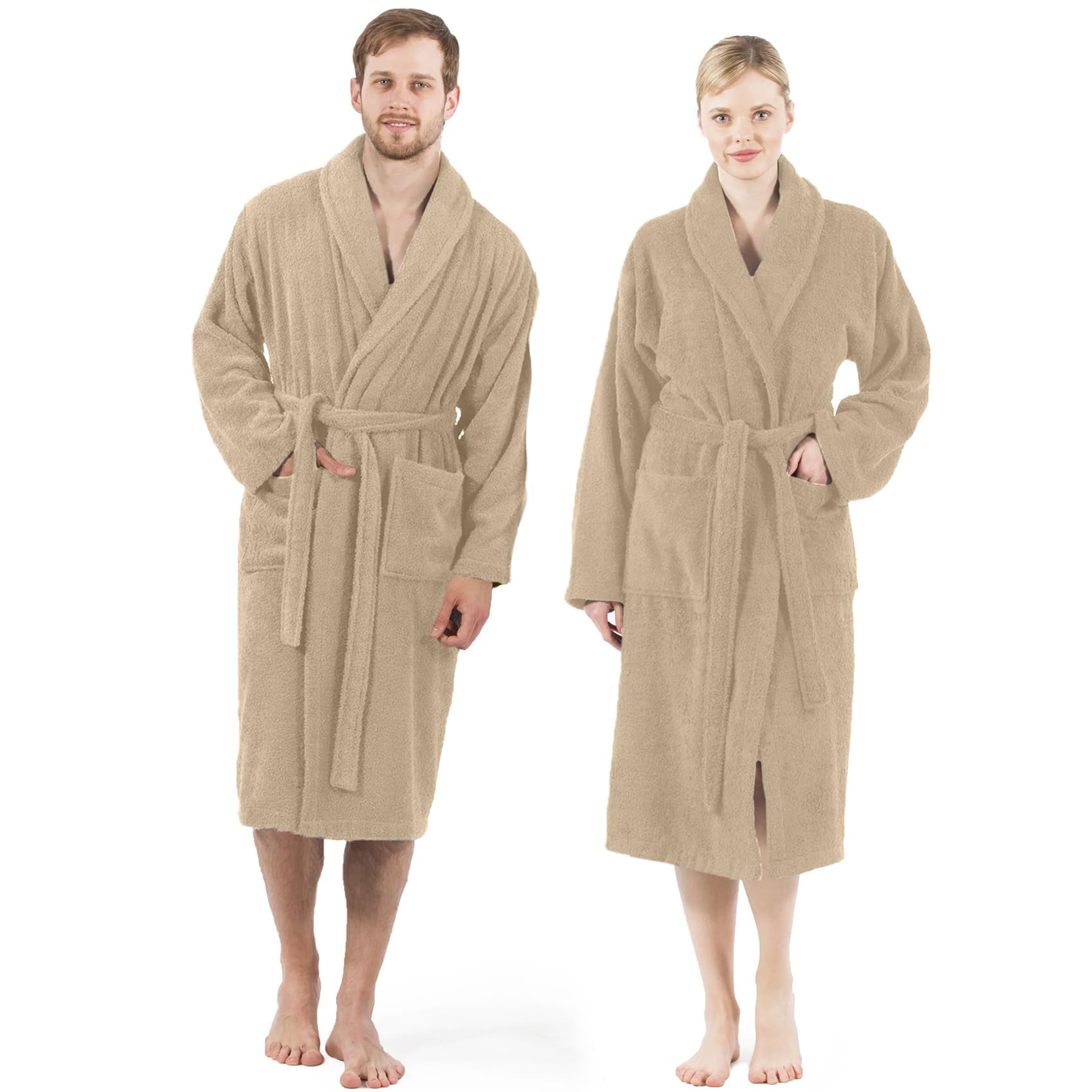 Dan River Standard Size 100% Cotton Terry Bathrobe Pack of 1 Shawl ...