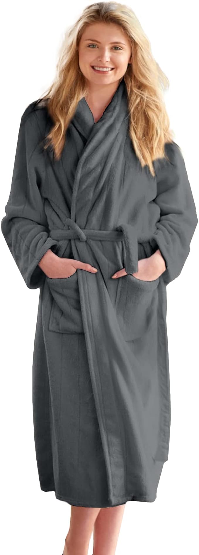 DAN RIVER Terry Cloth Robes for Women and Men - Lightweight 100% Cotton ...