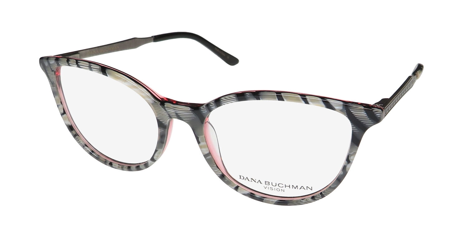 DANA BUCHMAN ANGELA CAT EYE STRIPED PATTERN FULL-RIM CUTE EYEGLASS ...