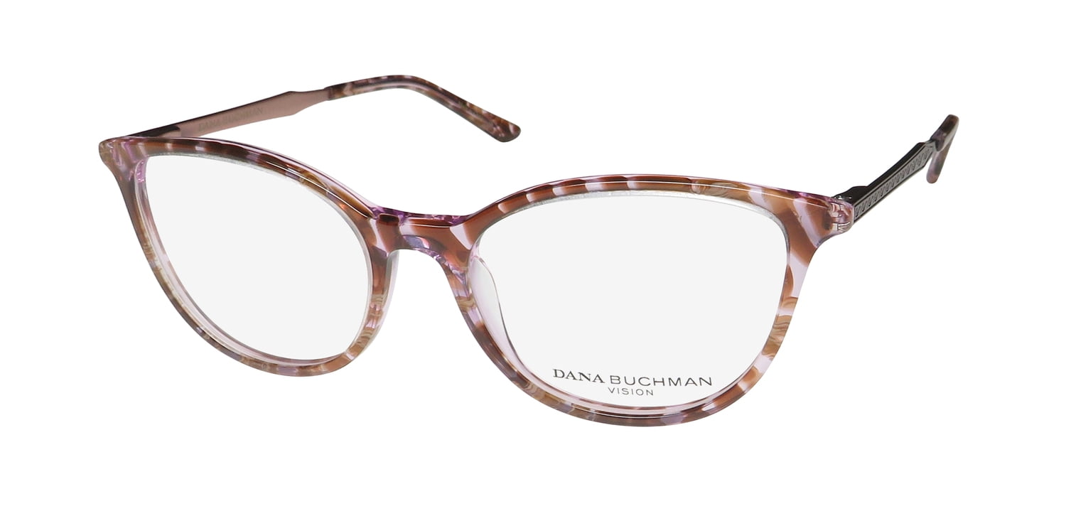 DANA BUCHMAN ANGELA CAT EYE STRIPED PATTERN FULL-RIM CUTE EYEGLASS ...