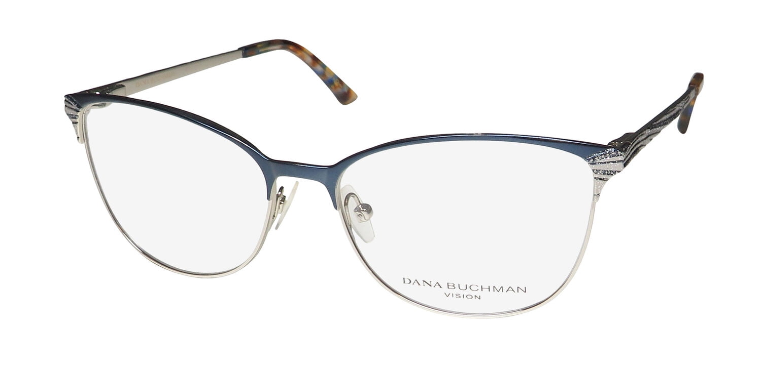 DANA BUCHMAN HEATHER CAT EYE SHINY METAL CLASSIC LOOKS EYEGLASS FRAME ...