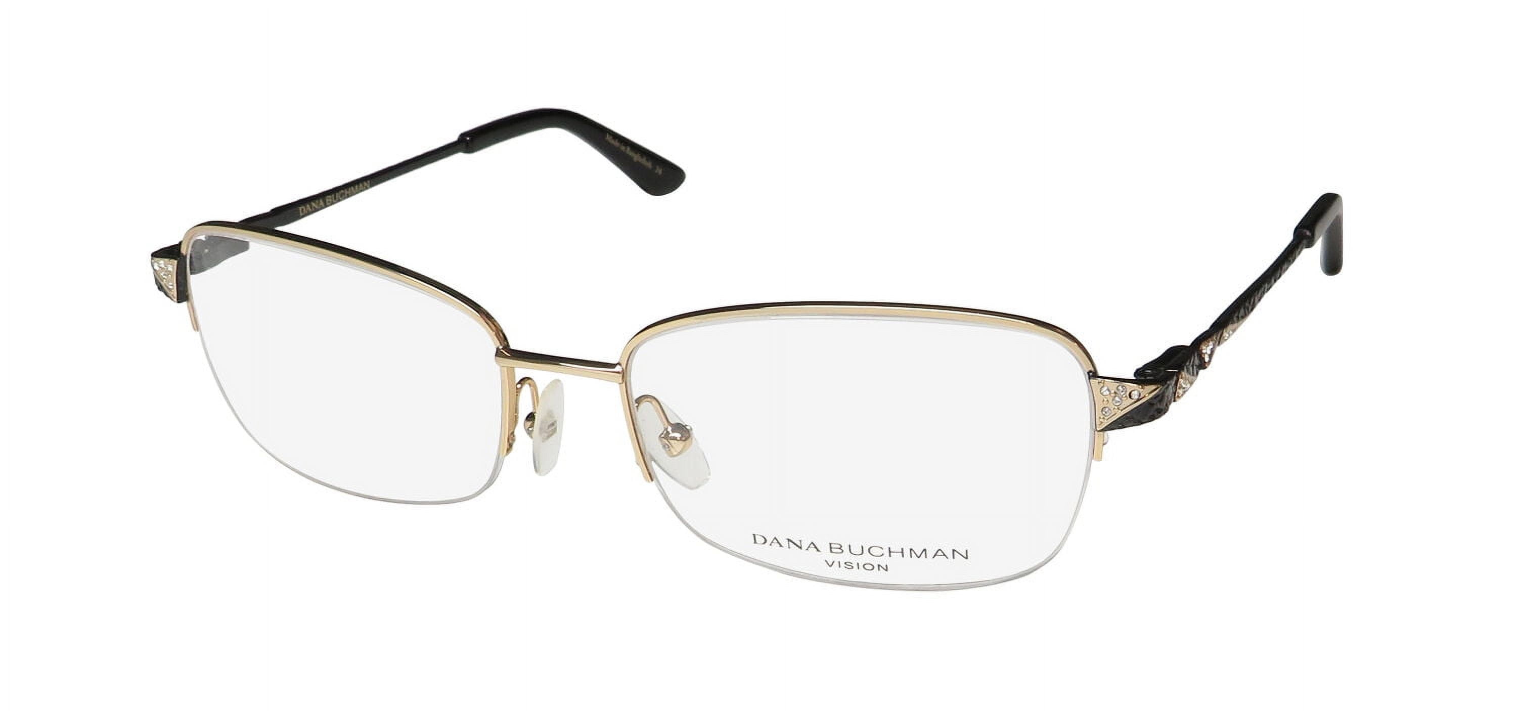 DANA BUCHMAN LADY ASHLEY TWO-TONE CRYSTALS/RHINESTONES EYEGLASS FRAME ...