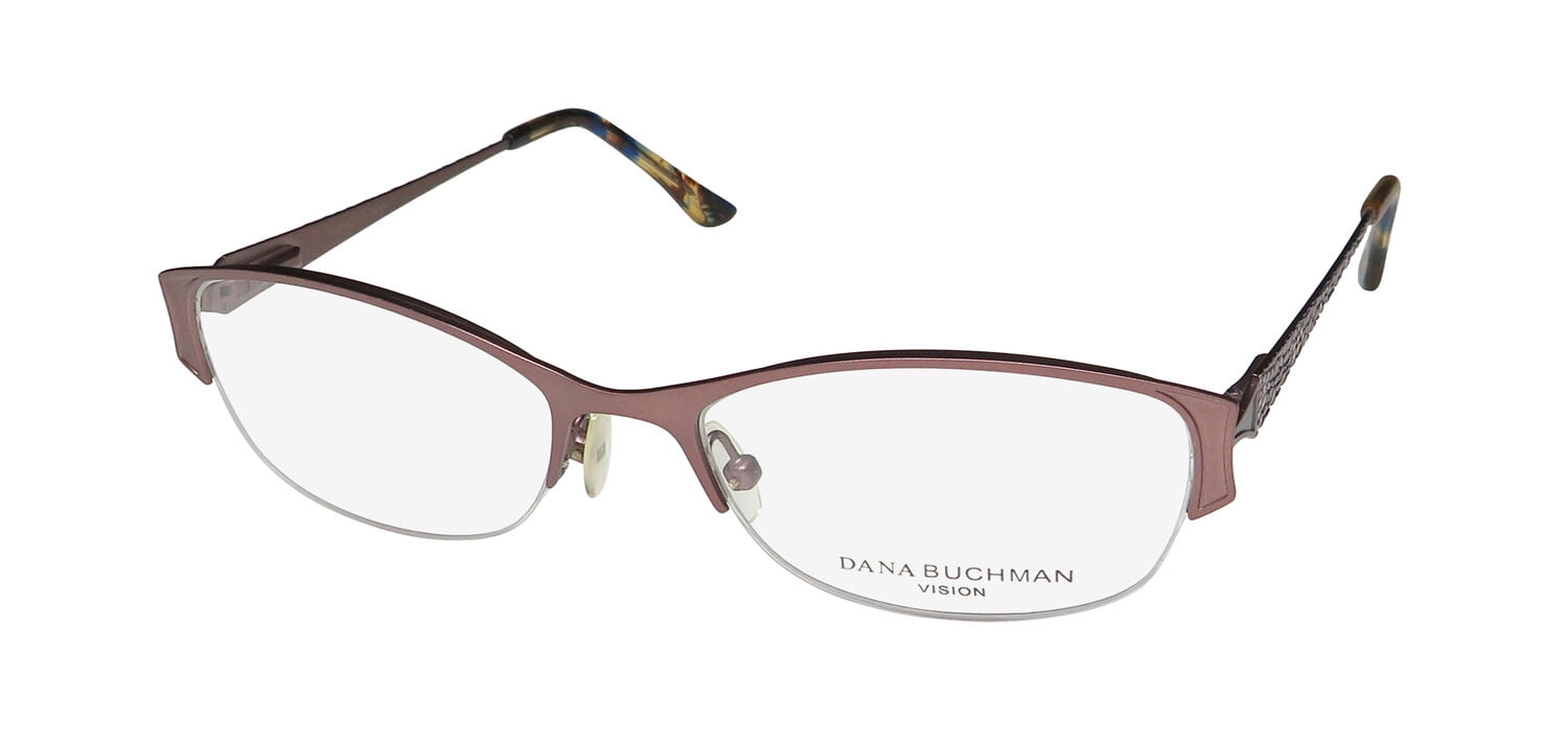 DANA BUCHMAN TILLY CAT EYE HALF-RIMLESS ADULT SIZE BUDGET EYEGLASS ...