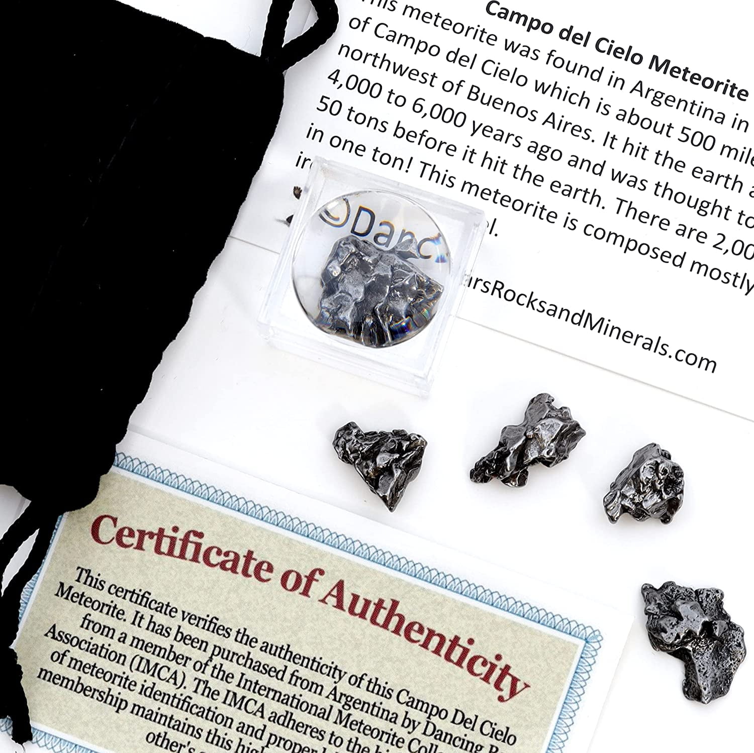 DANCING BEAR Meteorite from Space, 5 pcs Campo del Cielo from Argentina ...
