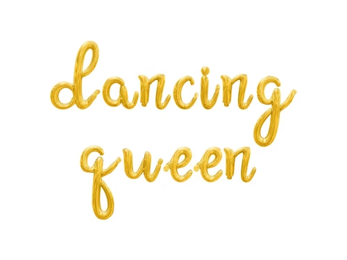 DANCING QUEEN Cursive Letter Balloon Banner - Birthday Party Supply ...