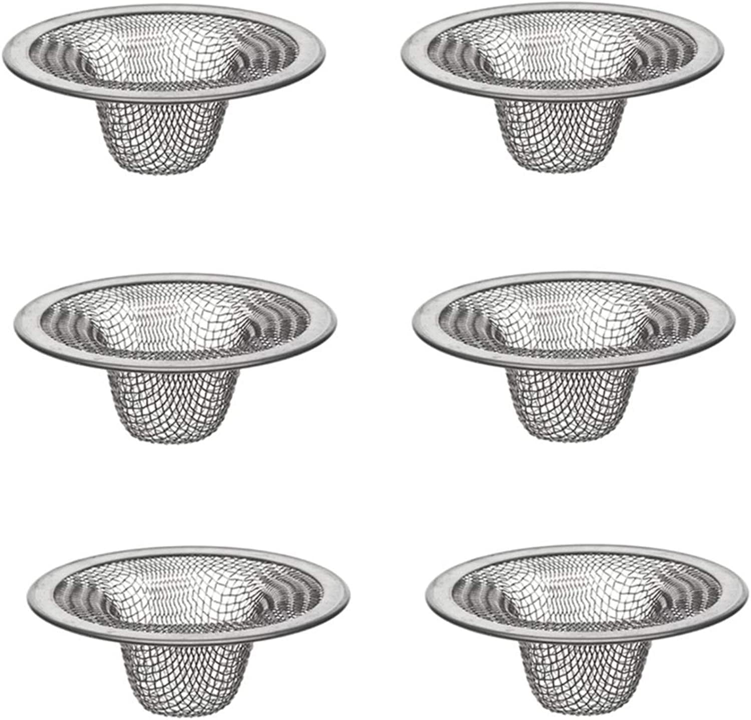 DANCO Bathroom Lavatory Mesh Strainer, Stainless Steel, 2-1/4 Inch, 6 ...