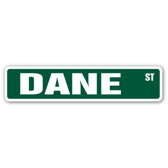 DANE Street Sign Childrens Name Room Sign | Indoor/Outdoor | 18" Wide ...