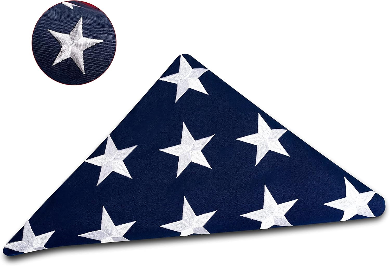 DANF Memorial American Flag 5x9.5 ft Burial Flag 100% Heavy Duty Cotton ...