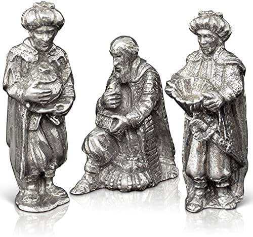 DANFORTH The Three Kings Nativity Set – Handcrafted Pewter Nativity ...