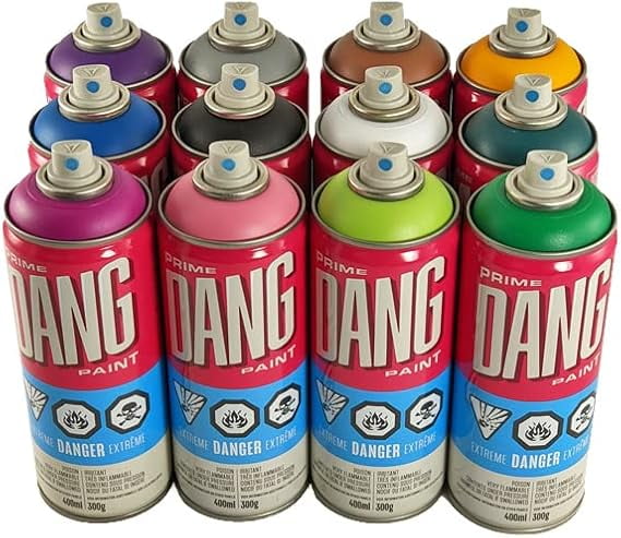 DANG Prime 400ml Mural Spray Paint kit - Complementary Colors Main Kit ...