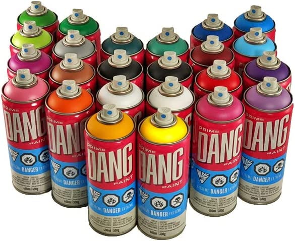 DANG Prime 400ml Mural Spray Paint kit - Master Set of 24 Colors for ...