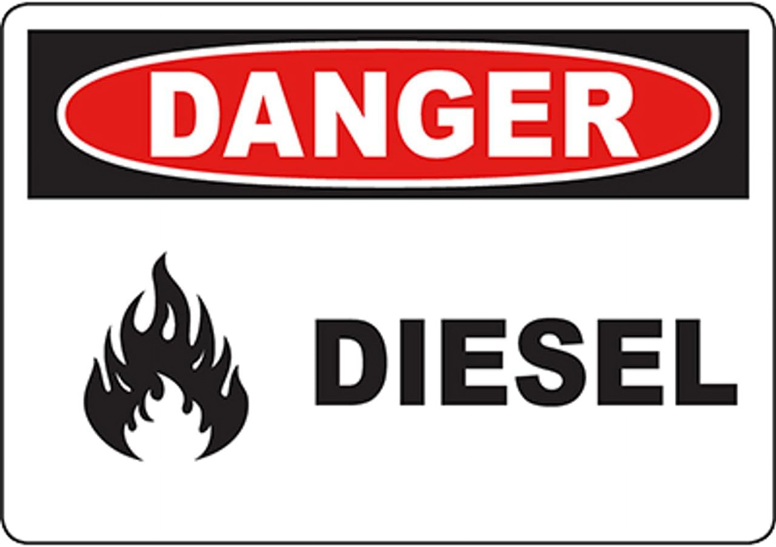 DANGER Diesel Sign Safety Signs HazCom Sign 8x12 Inch Notice Danger ...