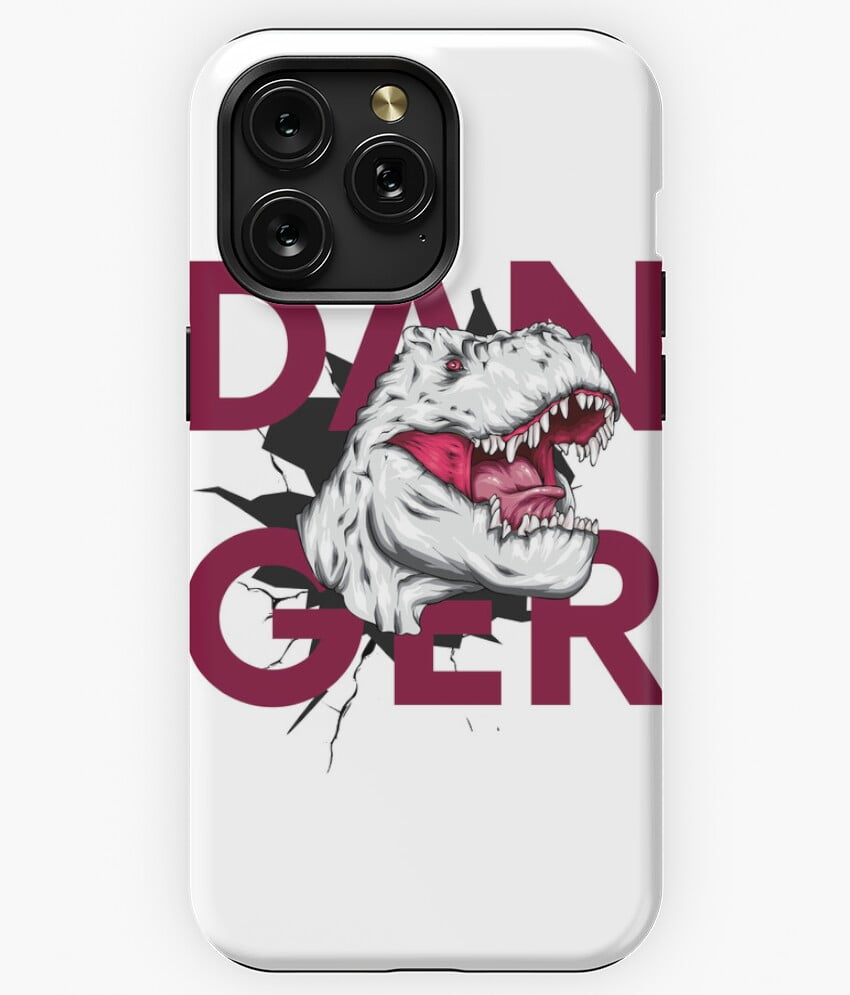 DANGER Dinosaur T-Rex Warning Sign Funny Graphic A7629 Phone Case for ...