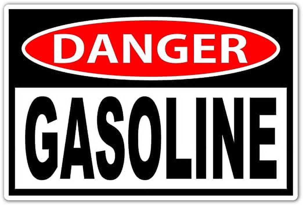 DANGER - GASOLINE Warning Osha Safety Label Sticker Decal 4x6 in ...