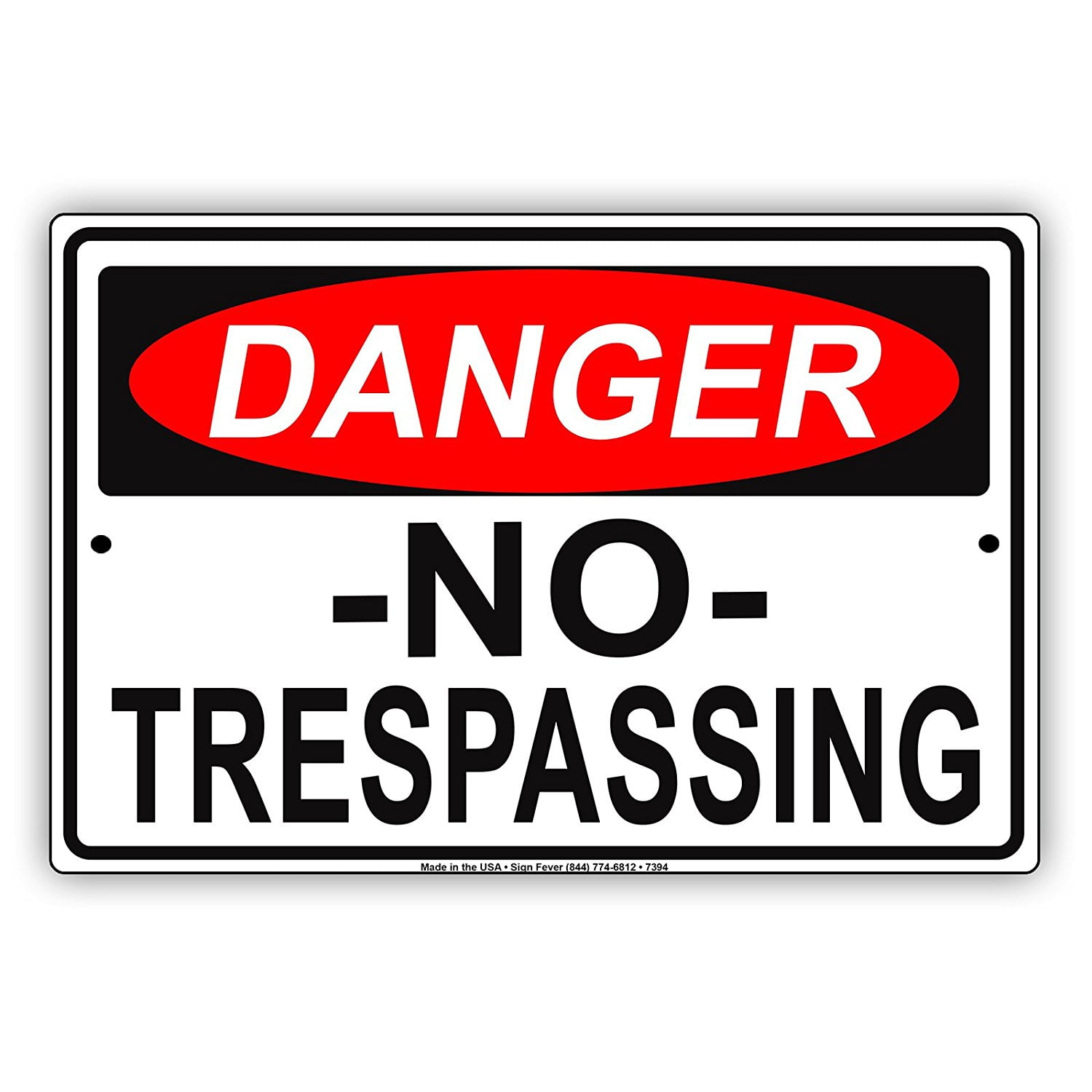 DANGER No Trespassing Keep Out Off Limits Beware Alert Warning Notice ...