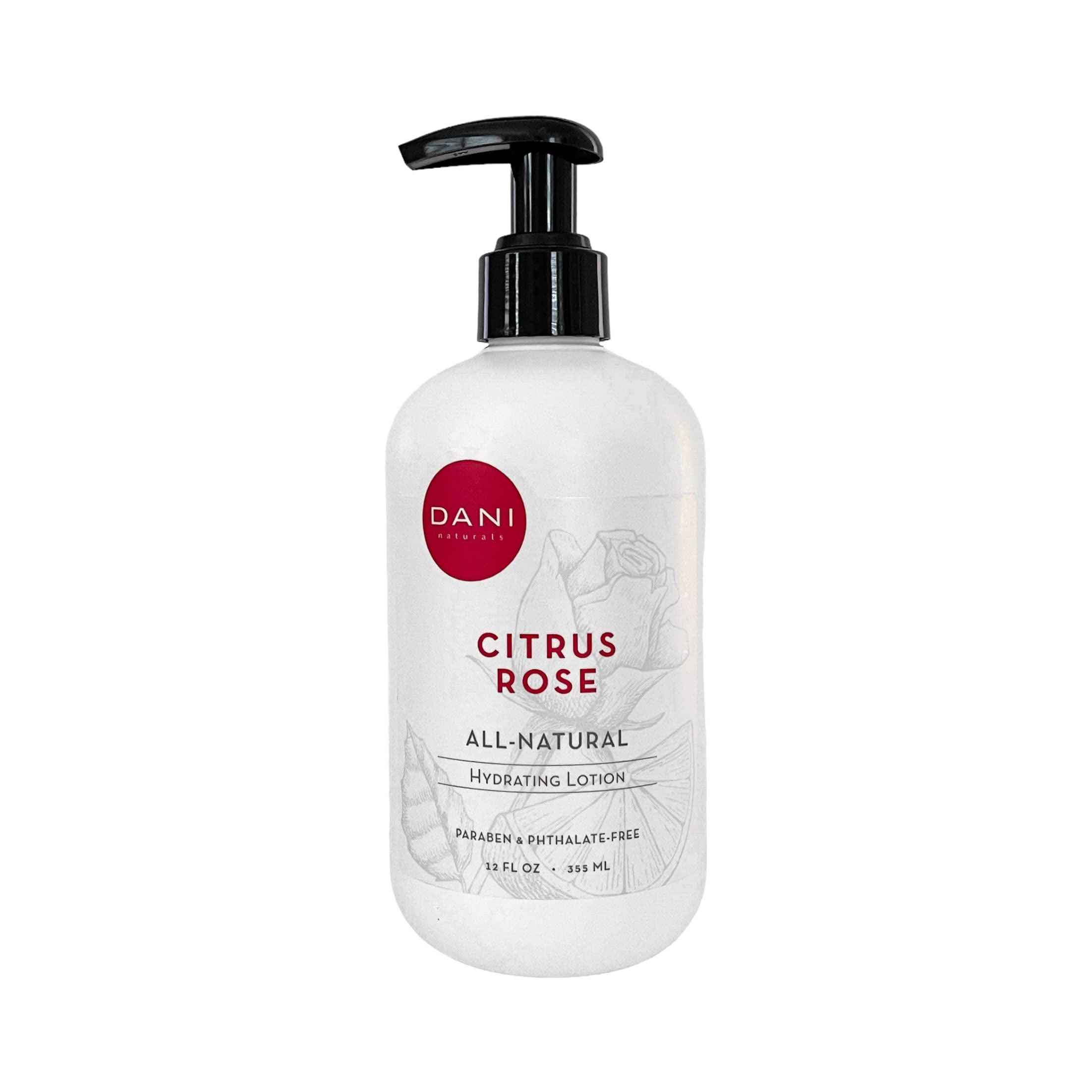 DANI Naturals Hand & DMF15 Body Lotion - Citrus Rose Scented, Deep ...