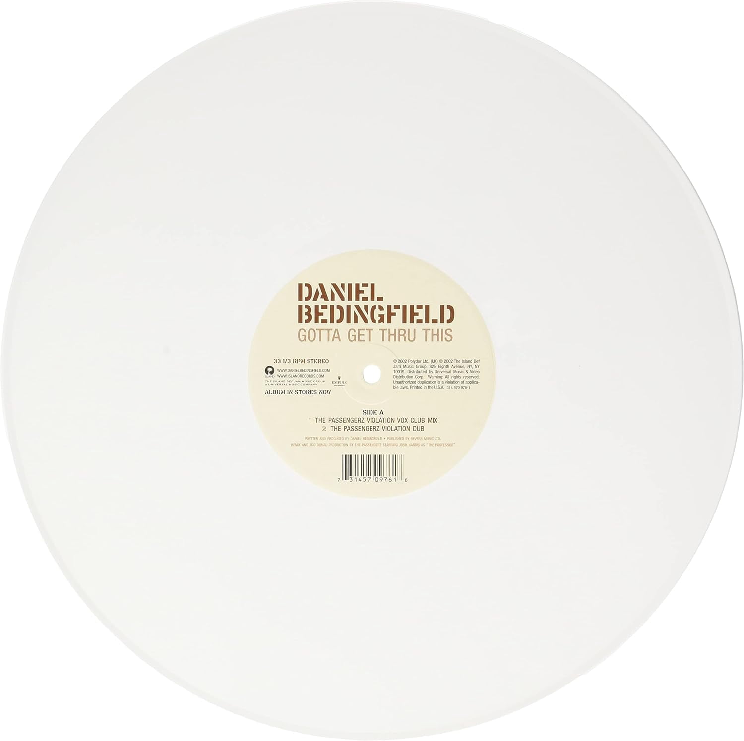 DANIEL BEDINGFIELD - Gotta Get Thru This - vinyl records - Walmart.com