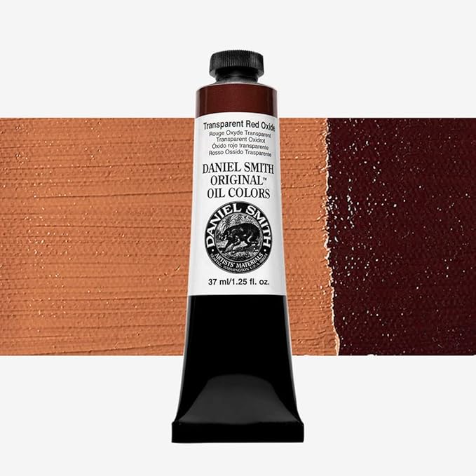 DANIEL SMITH Original Oil Color Paint, 37ml Tube, Transparent Red Oxide ...
