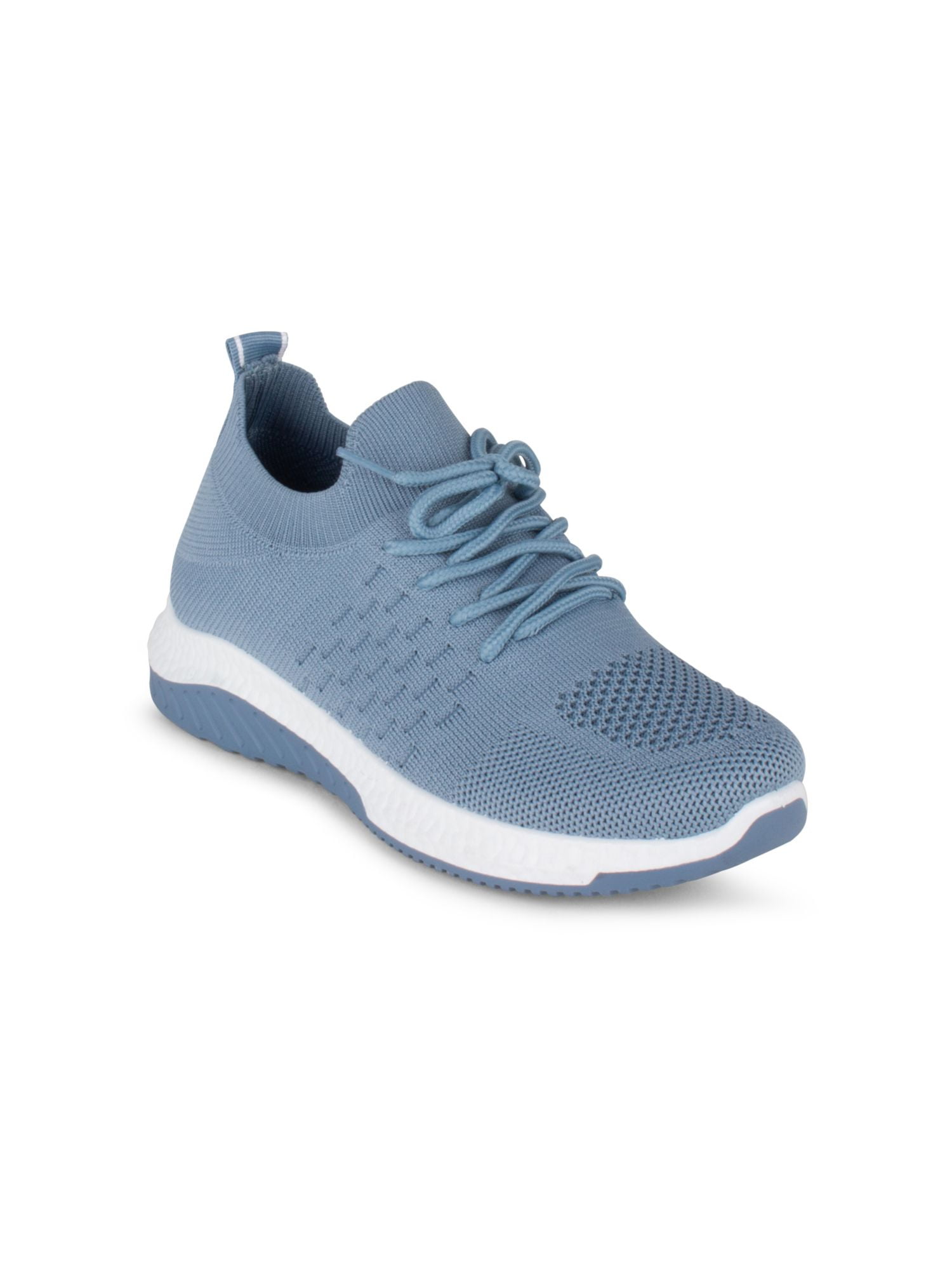 DANSKIN Womens Blue Mixed Knit Heel Pull-Tab Cushioned Padded ...