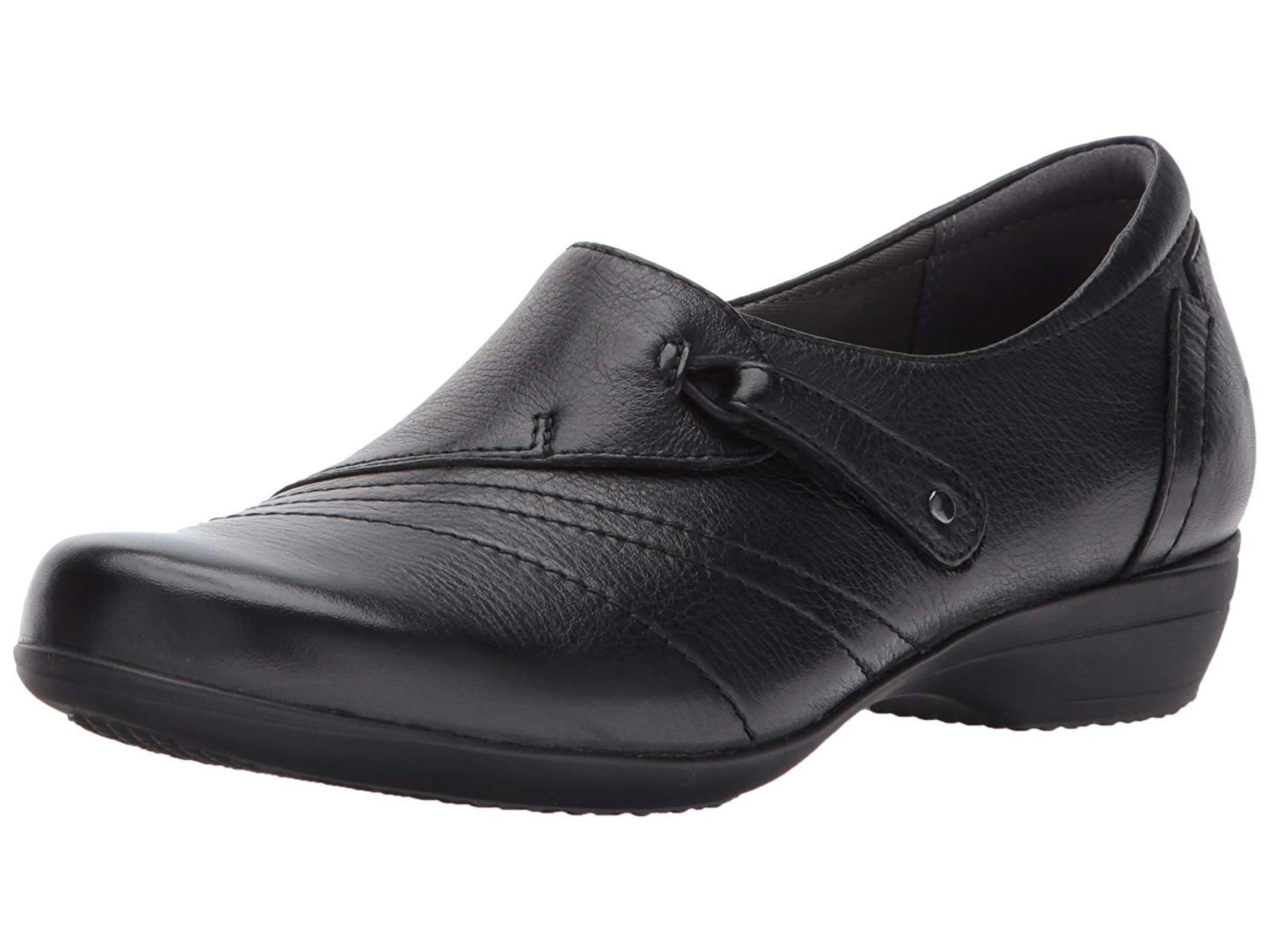 Dansko Women's Black Milled Nappa Leather Flat, Cushioned Footbed, Size ...