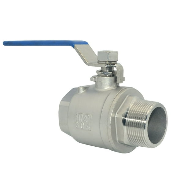 Full Port Ball Valve 3/4 Inch - Male x Female Stainless 304 for Water ...