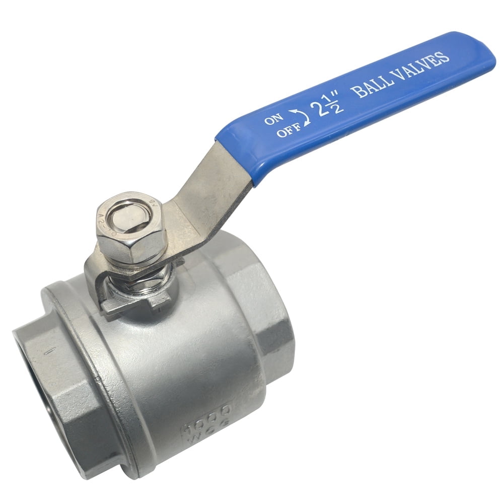 DANSPEED 2-1/2" 2.5 inch Stainless steel Ball Valve Full Port, NPT ...