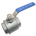 DANSPEED 2-1/2" 2.5 inch Stainless steel Ball Valve Full Port, NPT ...