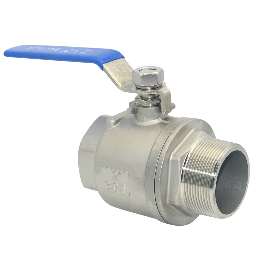 DANSPEED 2 inch 2" Full Port Ball Valve Male x Female S304 Stainless ...