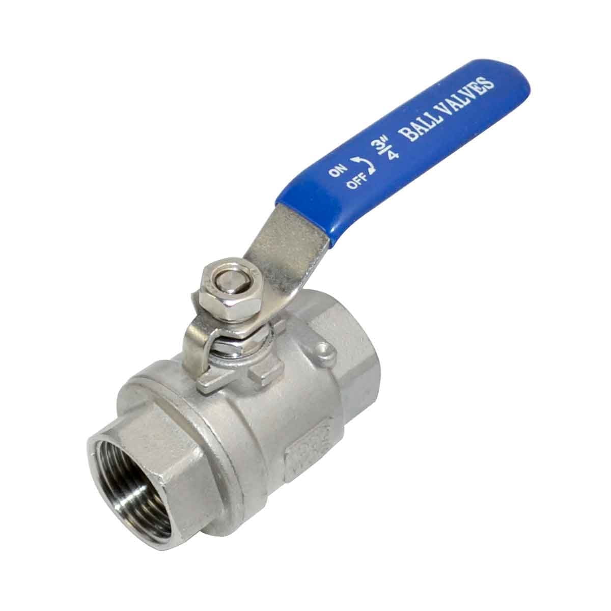 DANSPEED 3/4" Stainless steel Ball Valve Full Port, NPT Threaded,1000 ...