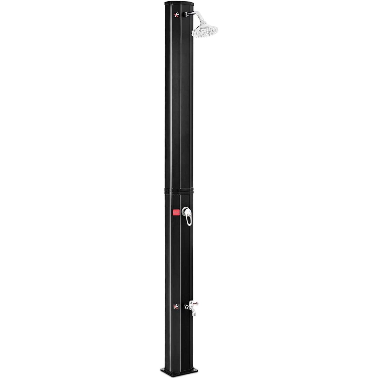 DANYAXUAN 7.2Ft 9.3 Gallon 2-Section Solar Heated Shower W/Shower Head ...